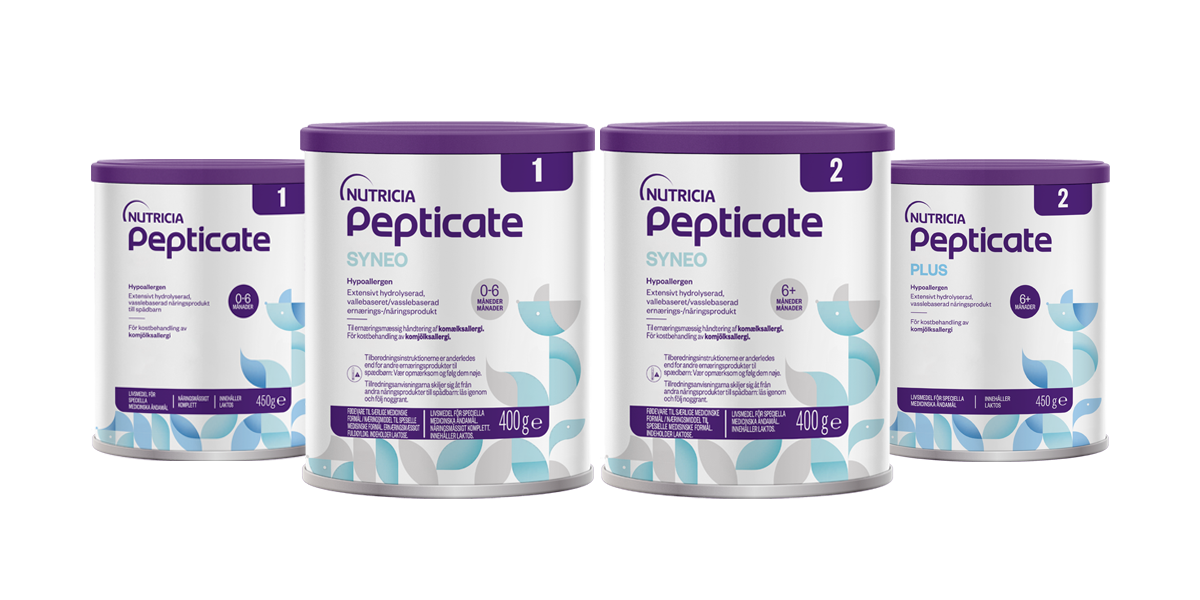 Pepticate I Specialnäring vid mjölkproteinallergi - Nutricia.se